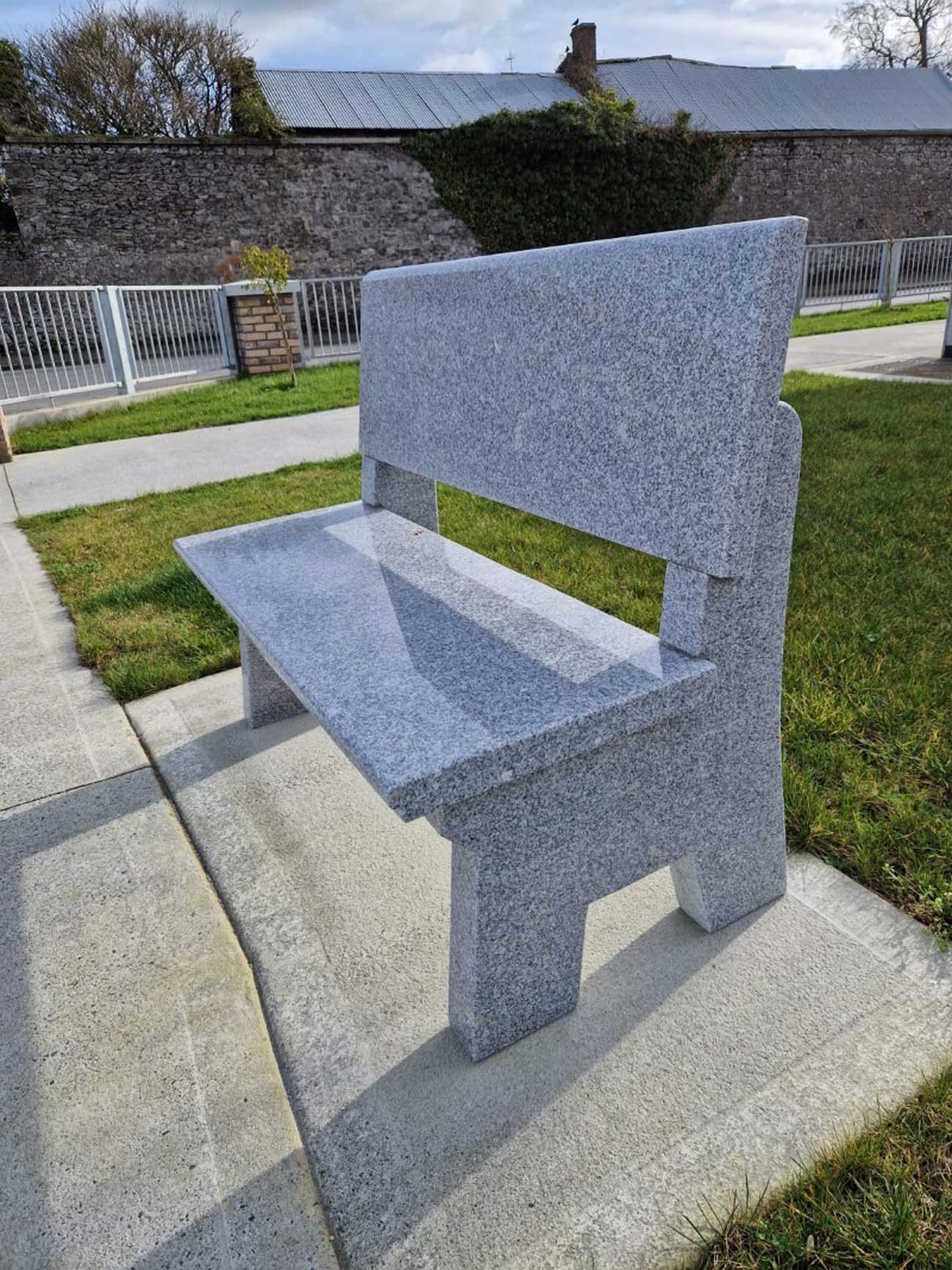 Granite Garden Bench - Brown Bros Concrete