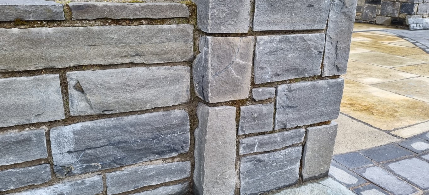 Dark Grey Liscannor Building Stone - Brown Bros Concrete