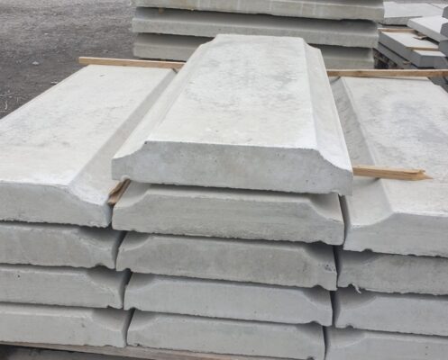 Flat top Curved Concrete Wall Caps - Browne Bros Concrete