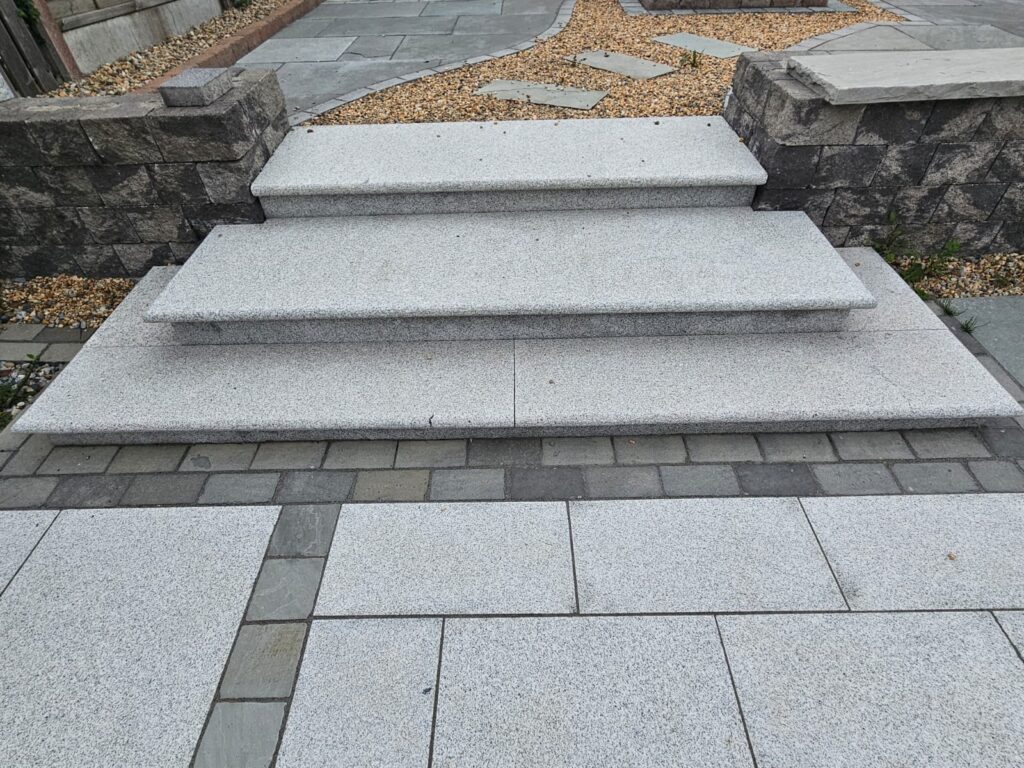 Granite Steps - Browne Bros Concrete