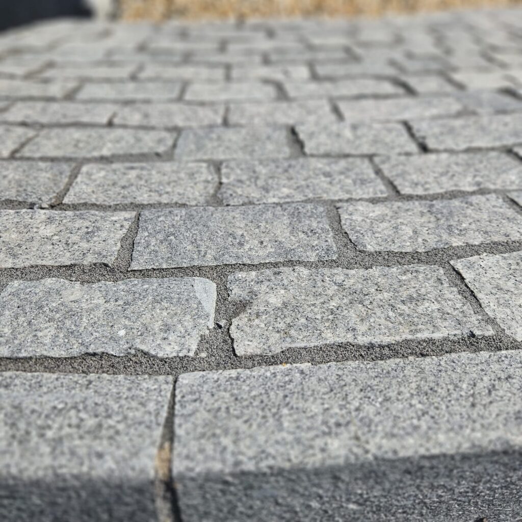 Silver Granite Setts - Browne Bros Concrete